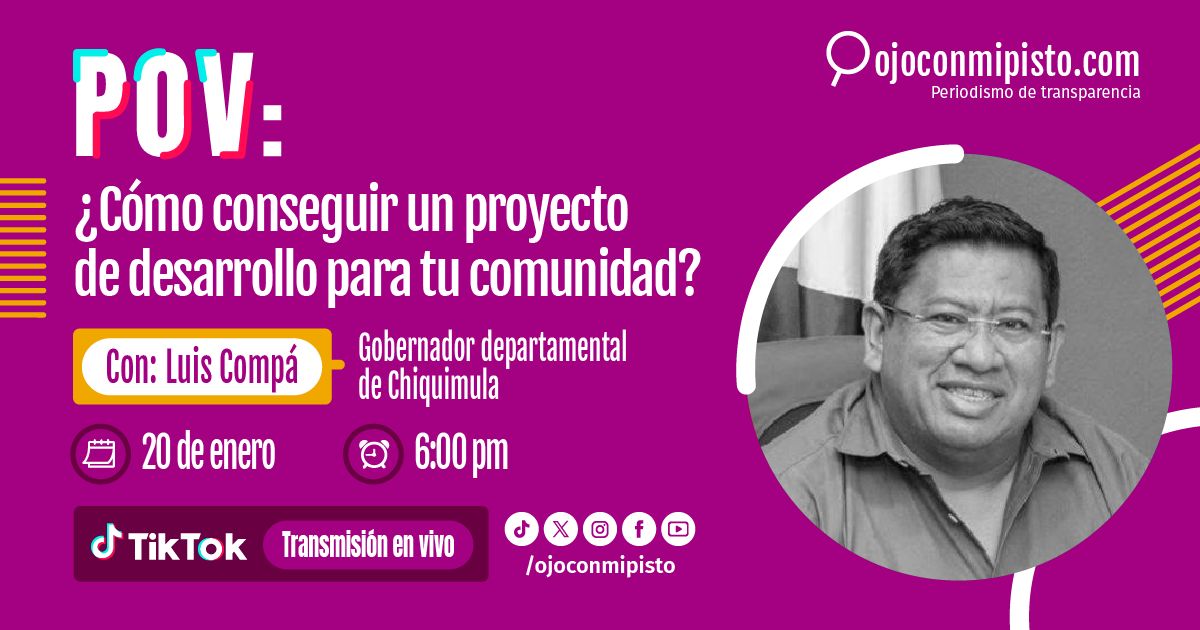 Si hay cocode puede participar, si no, organice uno